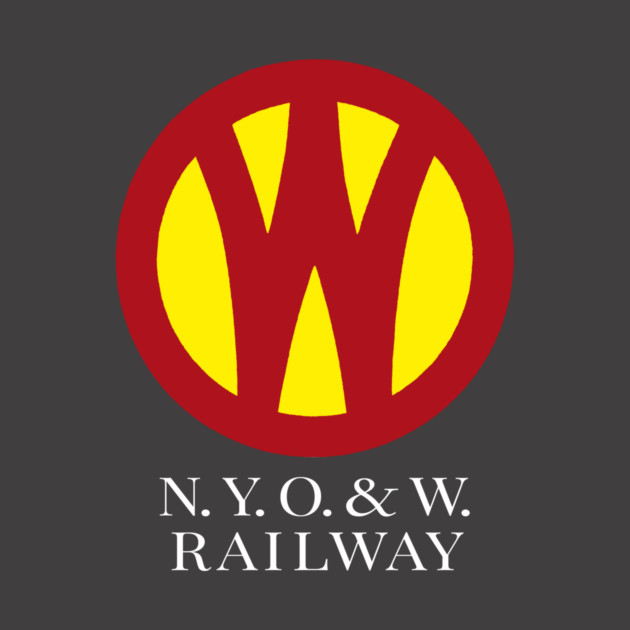O&W Railroad NYO&W Railway Logo & Text, for Dark Backgrounds - O W Railroad - Pin | TeePublic