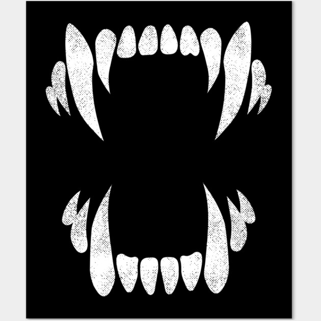 werewolf teeth drawing