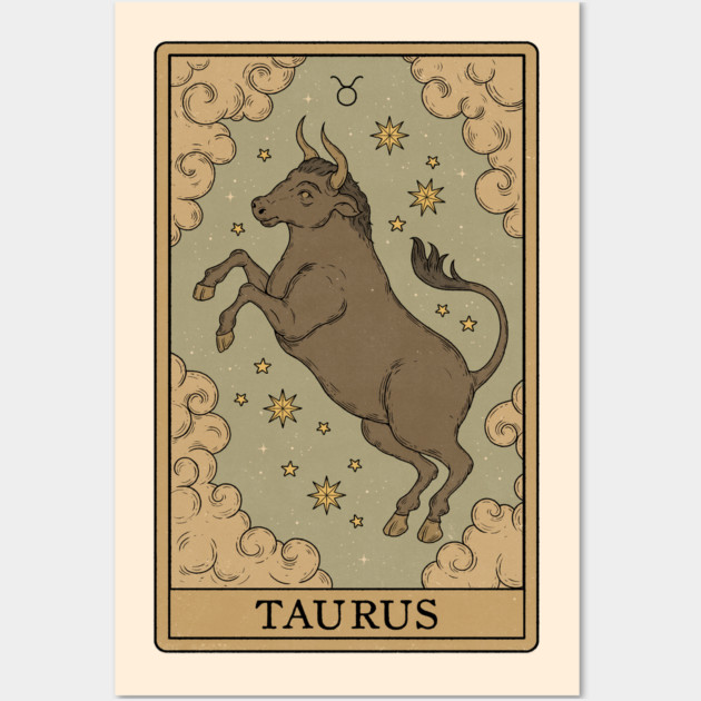 Taurus Card - Taurus - Posters and Art Prints | TeePublic