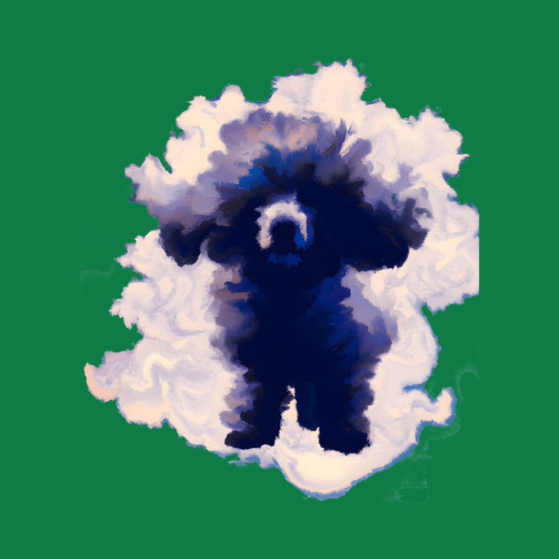 Floof Poodle Cloud Artwork - Poodle - T-Shirt | TeePublic