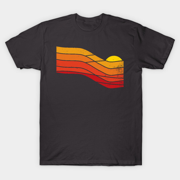 70s Retro Sunset - 70s - T-Shirt | TeePublic