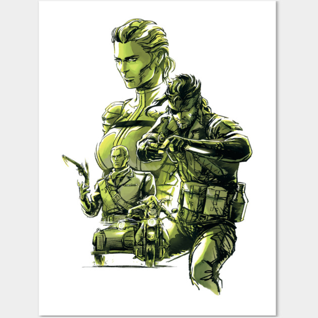 metal gear solid snake artwork