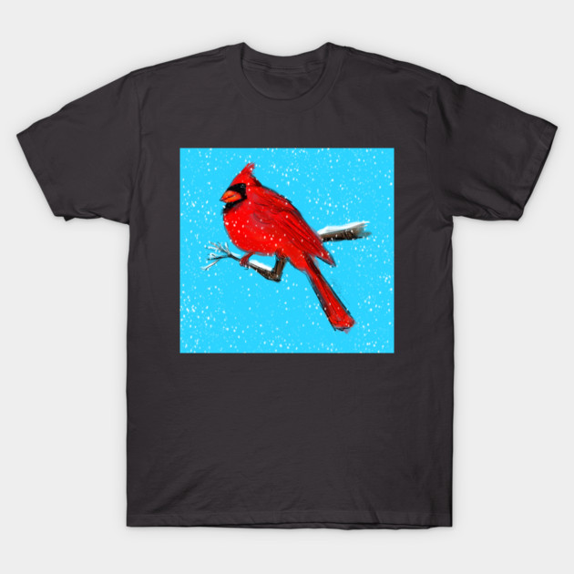 Red Cardinal - Red Cardinal Sticker - T-Shirt | TeePublic