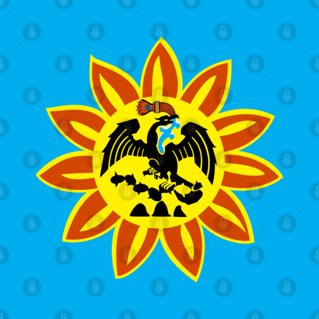 aztec eagle mexican flag