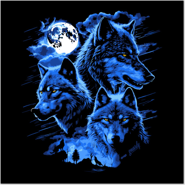 wolf graphic art