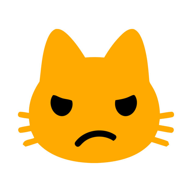 angry pouting kitten