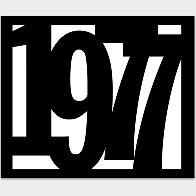 1977 Funky Overlapping Reverse Numbers for Dark Backgrounds - 1977 ...