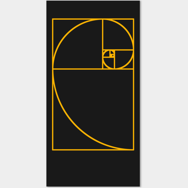 The Golden Ratio Fibonacci Spiral - The Golden Ratio - Posters and Art ...
