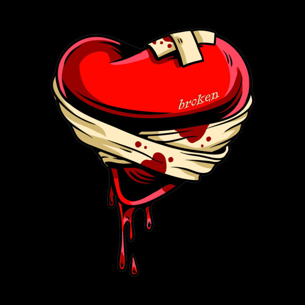 torn and bleeding hearts