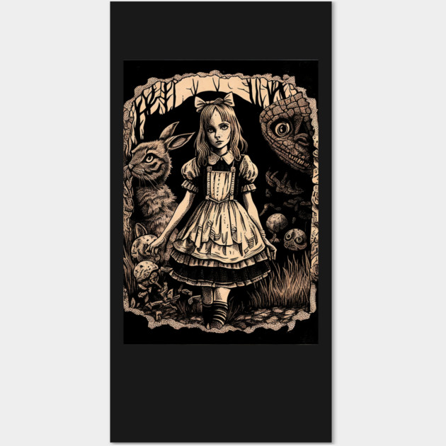 alice in wonderland punk art