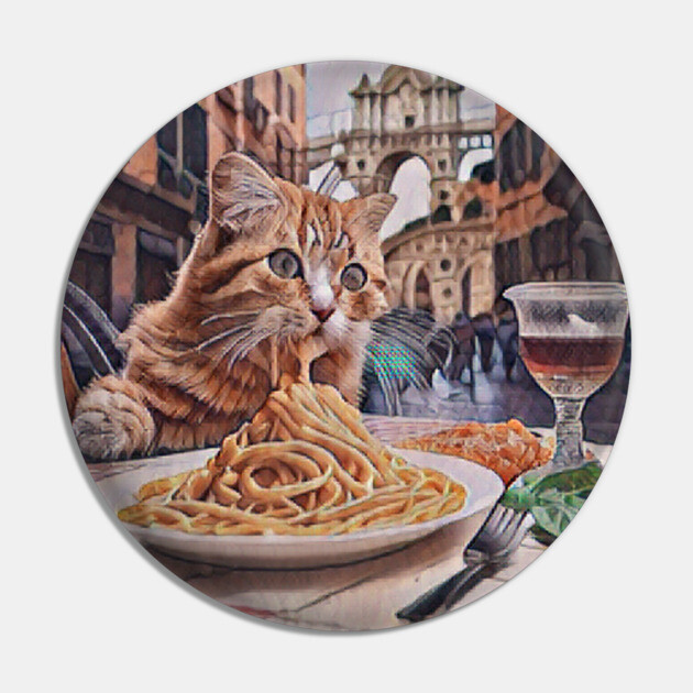 perfect spaghetti cat