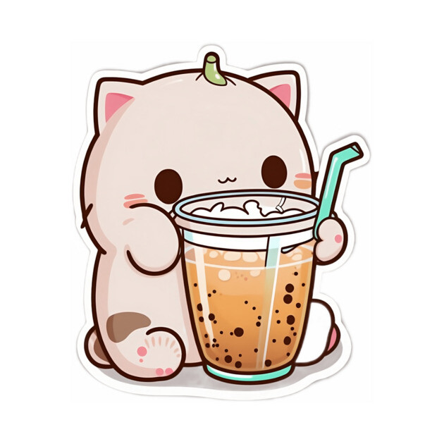 tea drawing cute