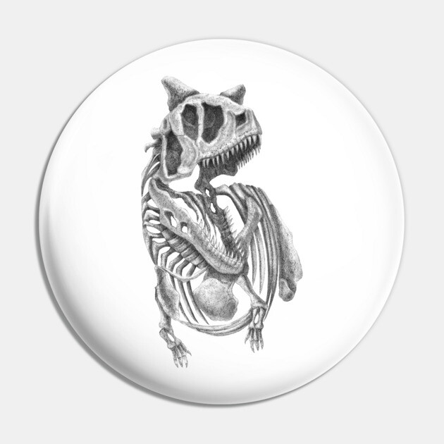 carnotaurus skeleton drawing