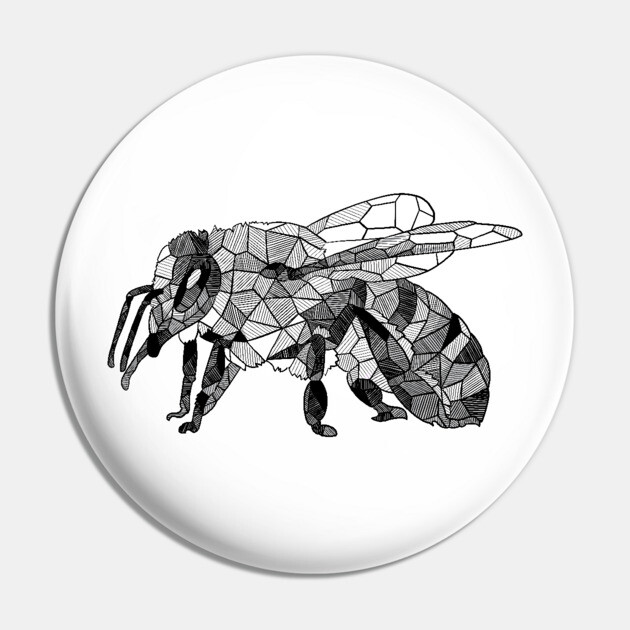 bee drawing pins