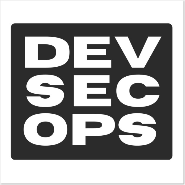 DevSecOps Development Security Operations Minimalist Black Background ...