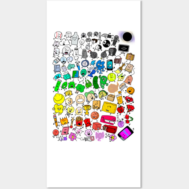 BFDI Inanimate Insanity All Characters (Transparent) - Bfb - Posters ...
