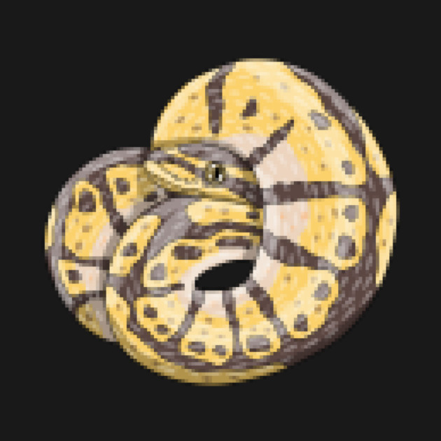8bit bumblebee ball python - 8bit - T-Shirt | TeePublic
