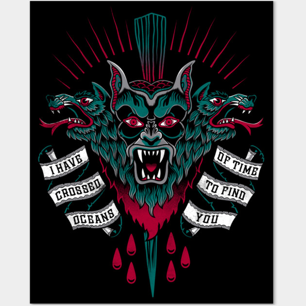 gothic vampire wall art