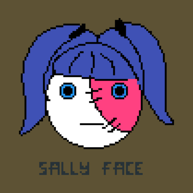 Sally Face pixel art - Sally Face - Shorts | TeePublic