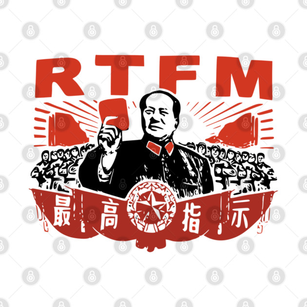 Chairman Mao RTFM Roy - The It Crowd - T-Shirt | TeePublic