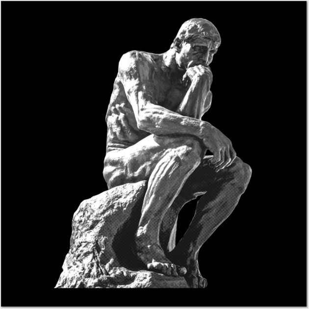 the thinker drawing