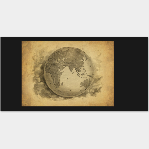 Old Map - Vintage - planet earth - terrestrial globe - World - Posters ...