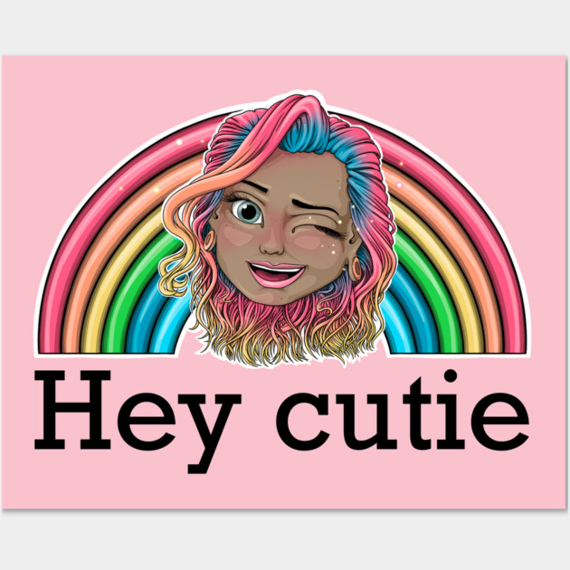 hey cutie Reva Prisma winking face emoji (black text) - Hey Cutie Reva ...