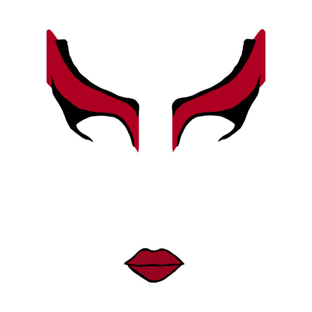 warrior makeup red