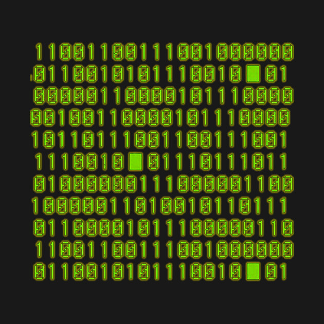 Binary Code (version 1) - Binary Code - T-Shirt | TeePublic