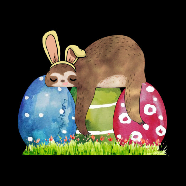 easter egg sloth