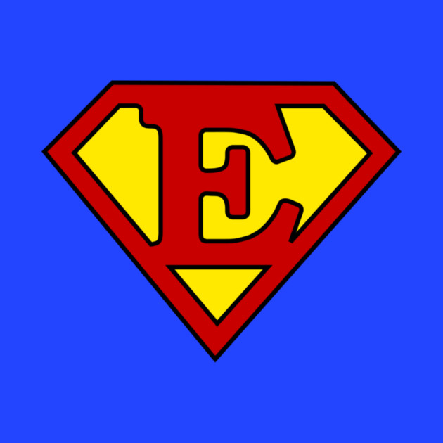 superman logo mit e