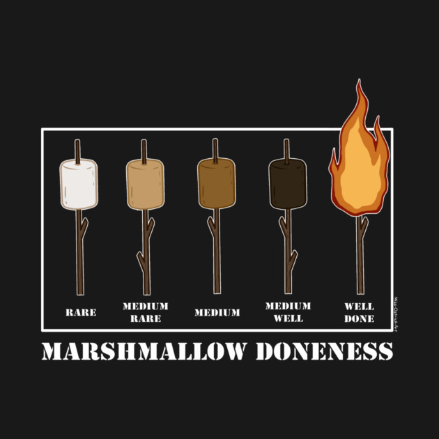 Marshmallow Doneness Chart - Smores - T-Shirt | TeePublic