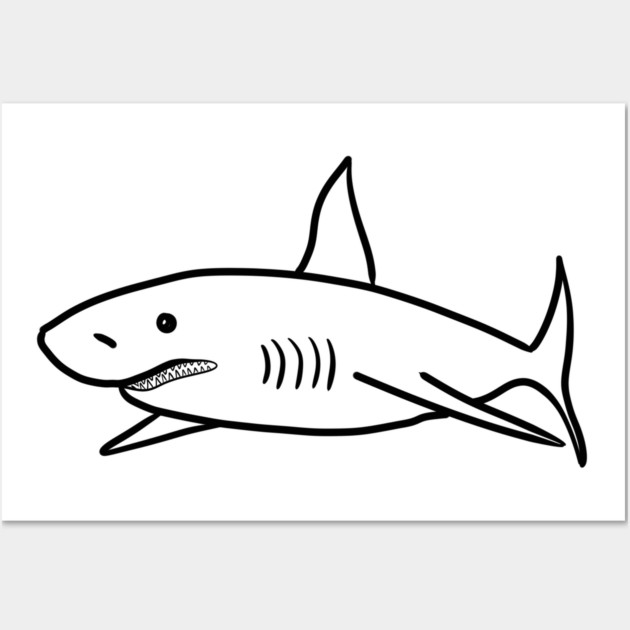shark poster drawing