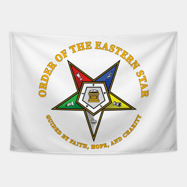 OES Emblem Order Of The Eastern Star - Eastern Star - Tapestry | TeePublic