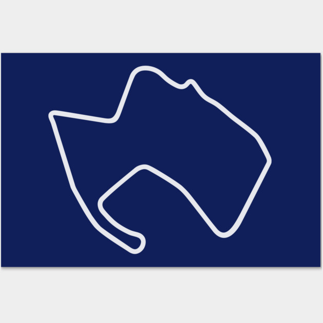 Laguna Seca Raceway [outline] - Laguna Seca - Posters and Art Prints ...