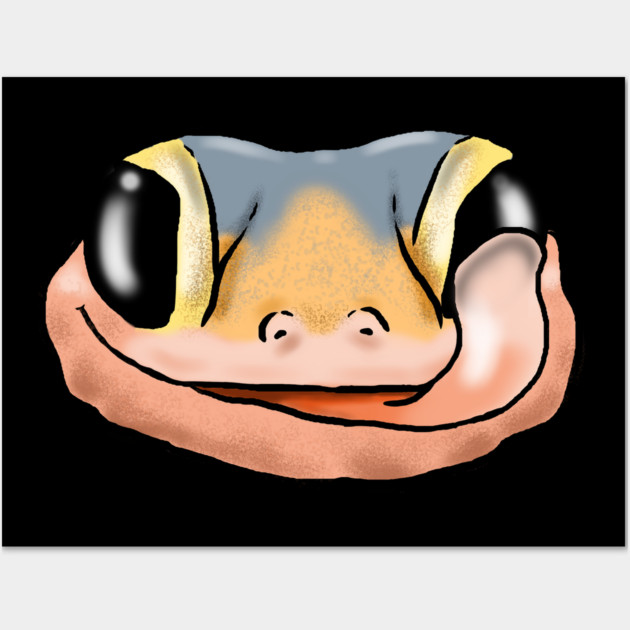 leopard gecko face drawing