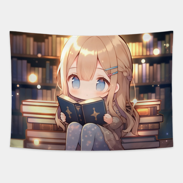 anime chibi reading