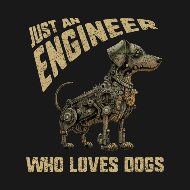 Just an Engineer Who Loves Dogs - Engineer - T-Shirt | TeePublic