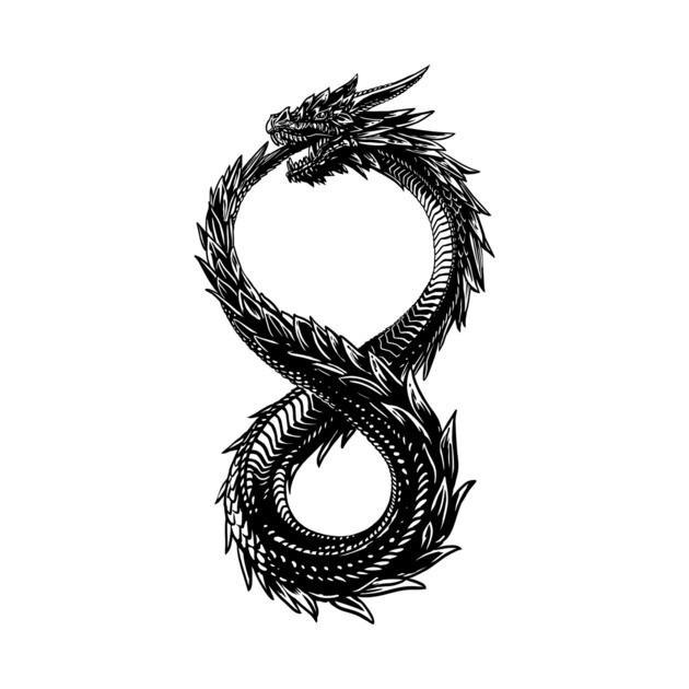 celtic ouroboros dragon