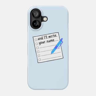 blank space iphone case