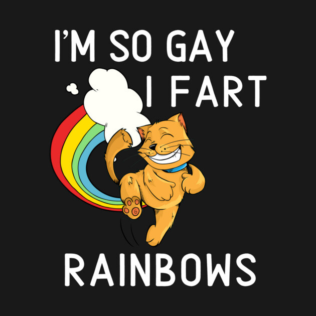 I'm So Gay I Fart Rainbows Funny Pride LGBT Shirt - Gay Pride - T-Shirt ...