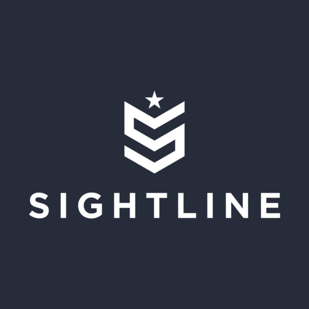 Sightline Top Icon and Brand Below - Sightline - T-Shirt | TeePublic