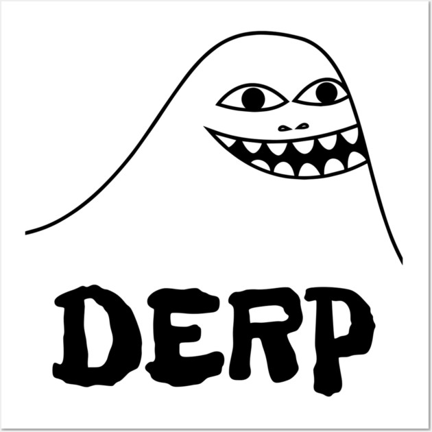 derp face text