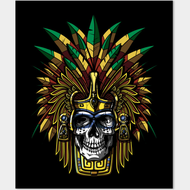 aztec skull designs