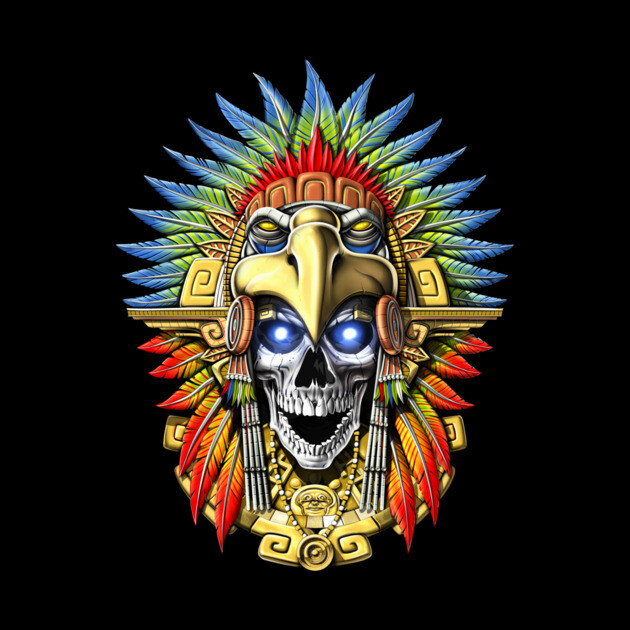 aztec eagle warrior art