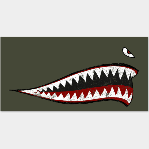 nose art shark mouth