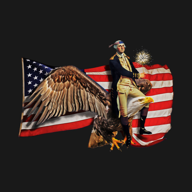 eagle with american flag shirt