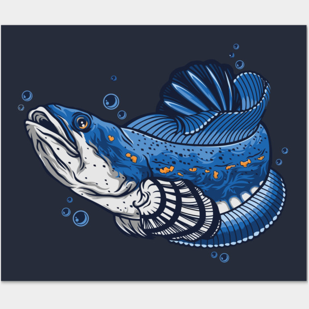 snakehead fish vector