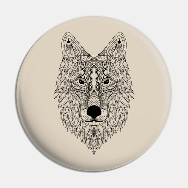 tribal wolf head