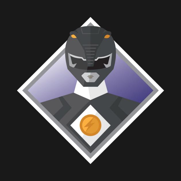 Black Mastodon Ranger - Mighty Morphin Power Rangers - T-Shirt | TeePublic